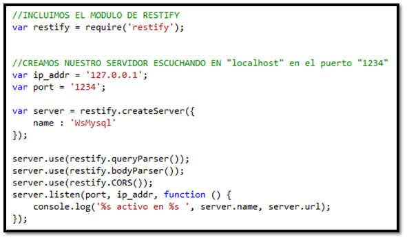Tutorial: Crear un servidor Restify en Node JS + MySql – DW Training